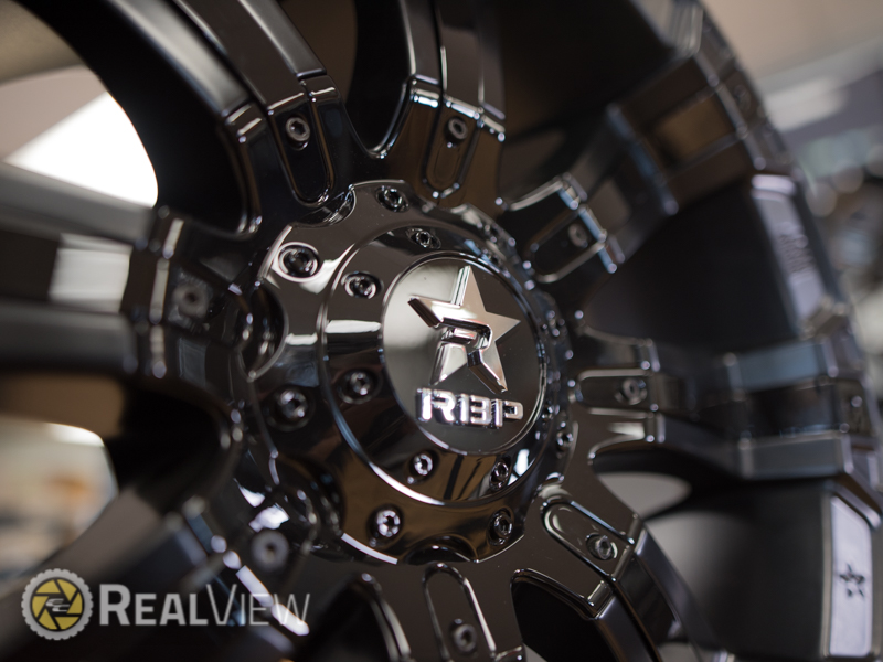 RealView of RBP 94R Satin Black W/ Gloss Black Inserts - 20x10 -25 ...